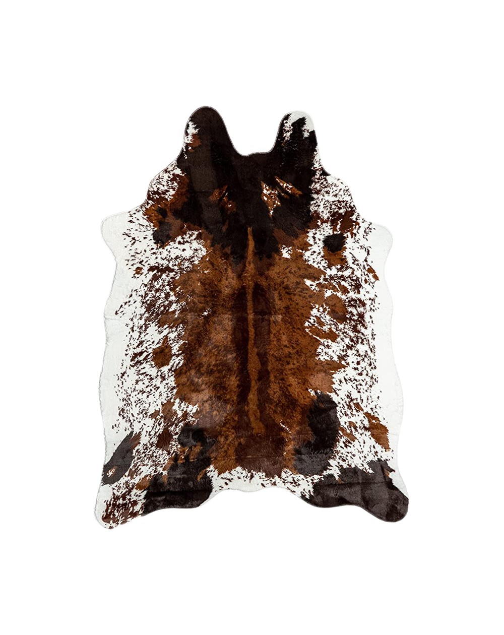 Faux Cowhide Rug Large (4.6ft x 6.6ft) - Cow Print Area Rug with No ...