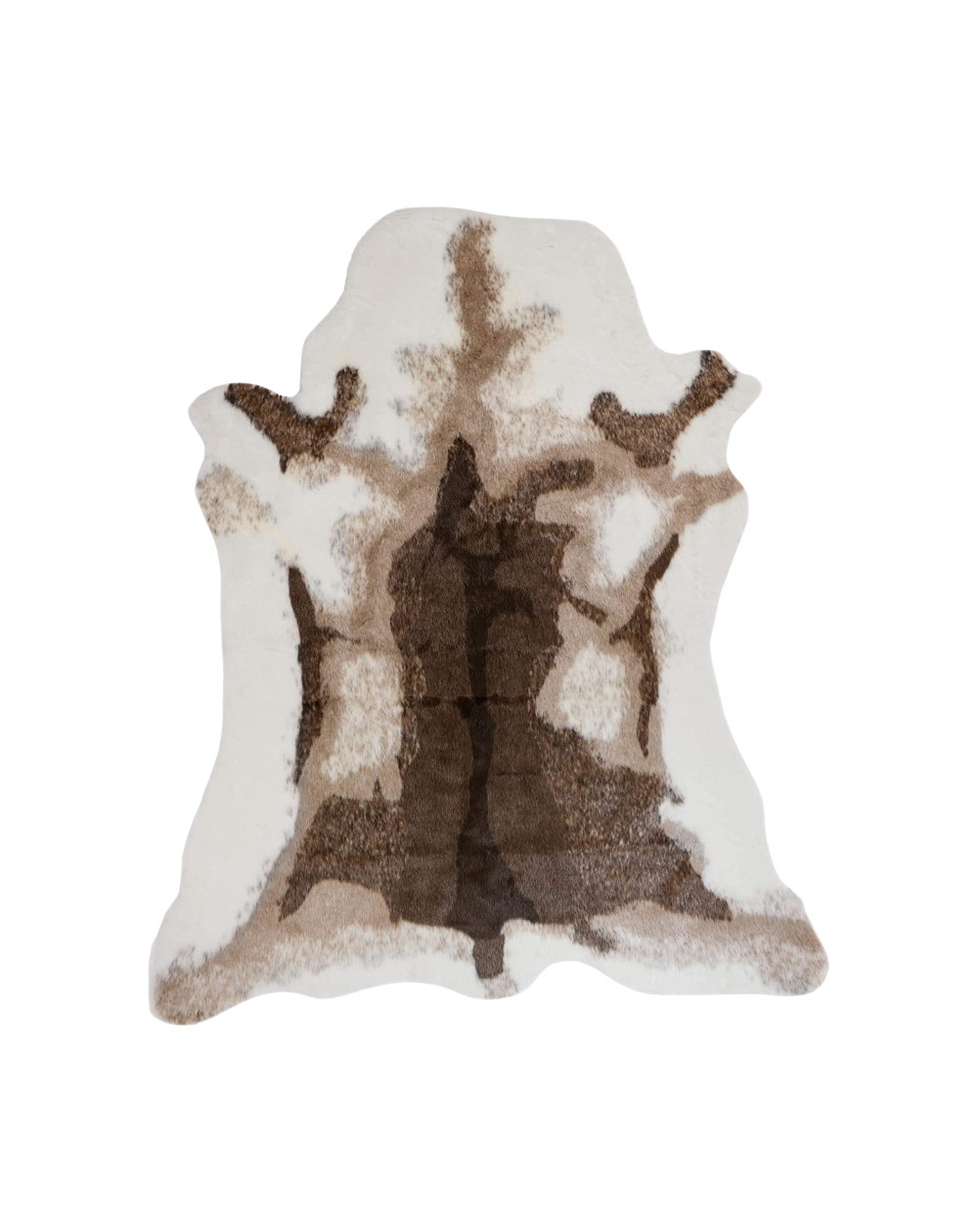 Faux Cowhide Rug 4.8'x5.4' - Cow Hide Rug - Cow Print Rug - Synthetic ...