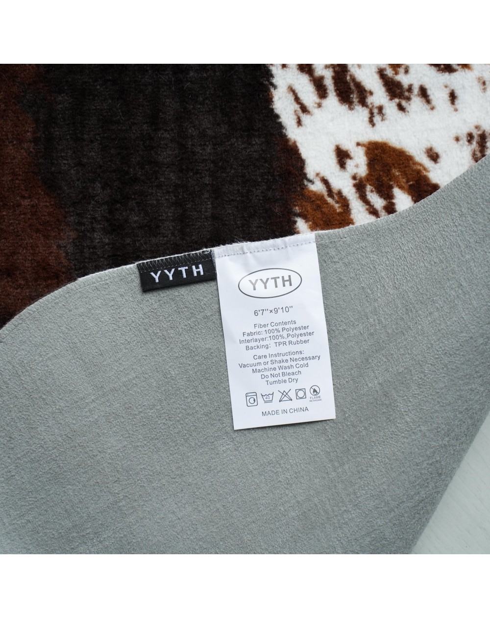 Faux Fur Cowhide Rug Cow Print Decor cow skin