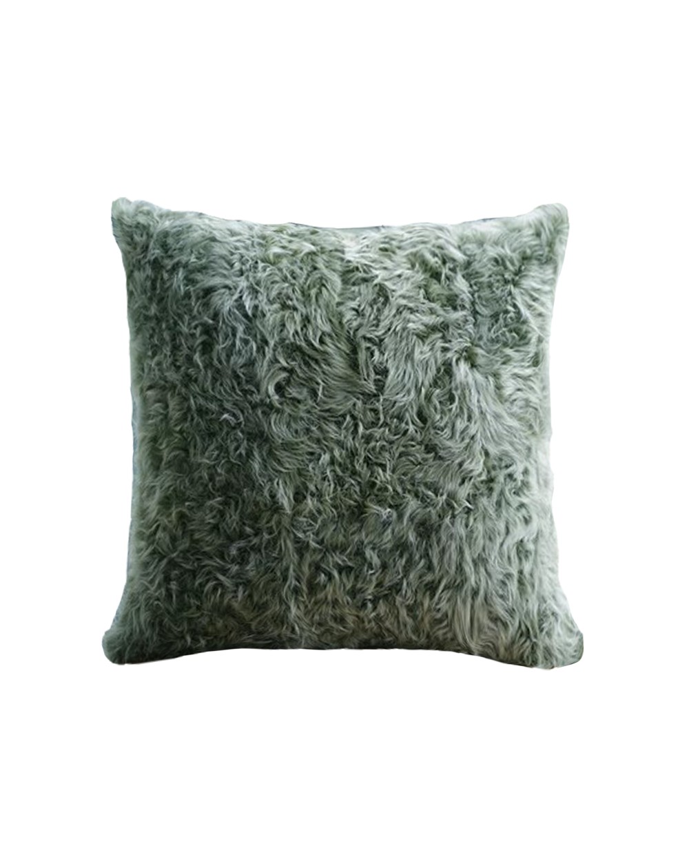 Curly wool double dyed throw pillow fur goat hair sofa model room ...